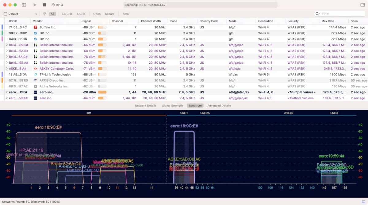 Using a Raspberry Pi 4 as a remote sensor for WiFi Explorer Pro and ...